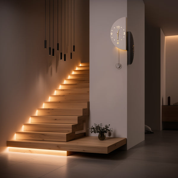 Dual Time Zone Corner Clock with sound-sensitive LED backlight | EP ...