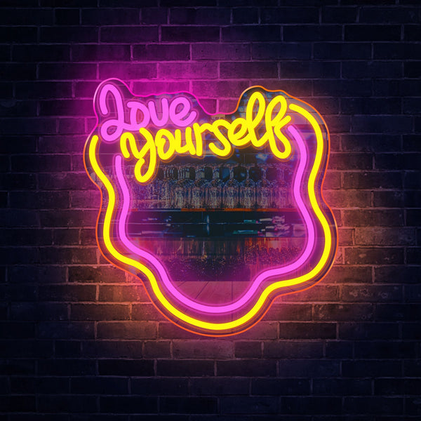 love yourself Mirror LED Neon Sign – EP Designlab LLC